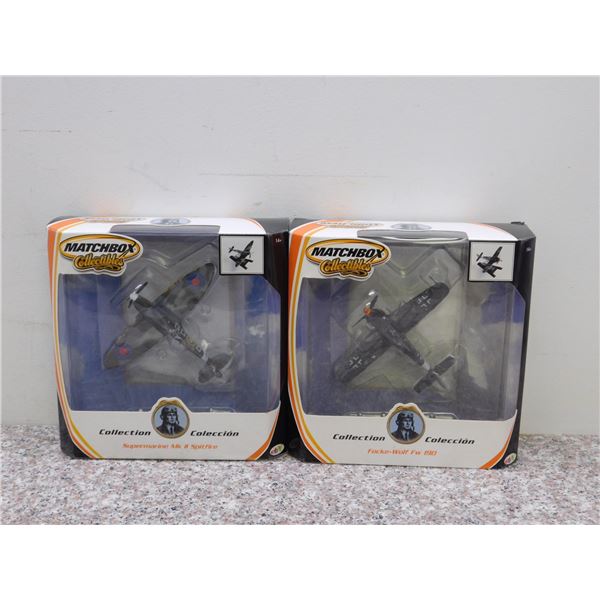 Pair of Matchbox Collectibles War Plane Focke-Wulf PW 190 Supermarine ...