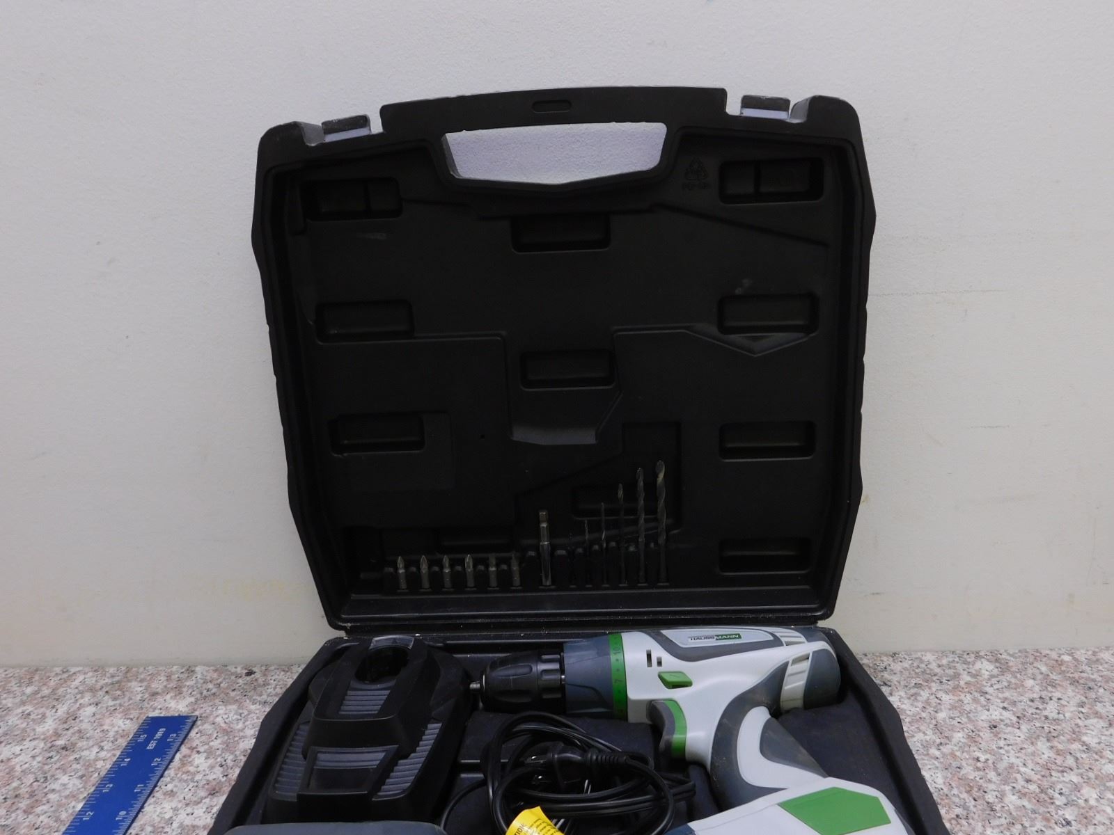 HaussMann 18 Volt Cordless Drill With 2 Batteries, Charger Case & Bits ...