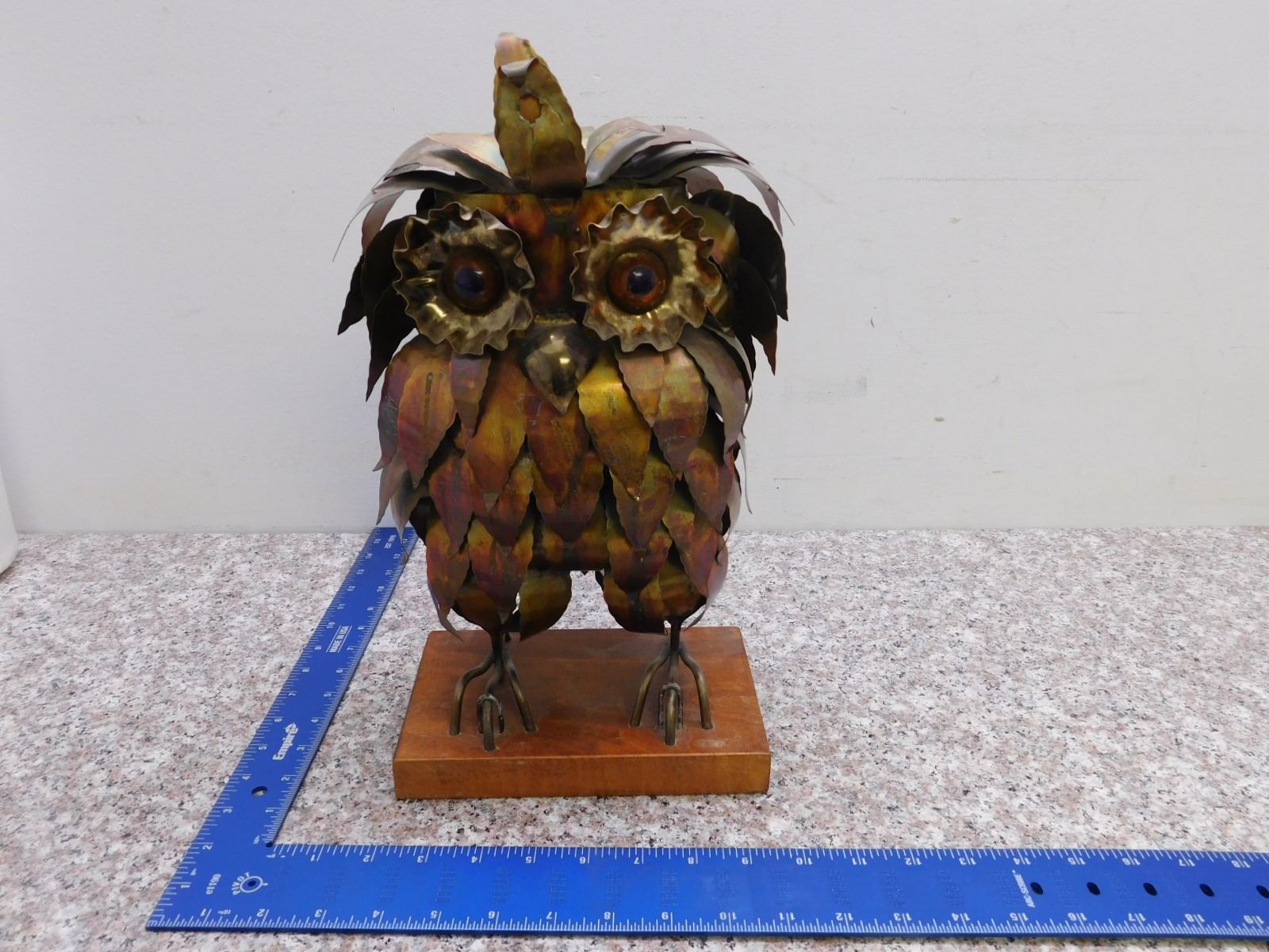 Metal Art Sculpture Owl Blow Torch Art