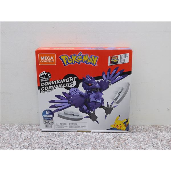 Pokemon Corviknight MEGA Construx Buildable Figure and Pokeball Pin ...