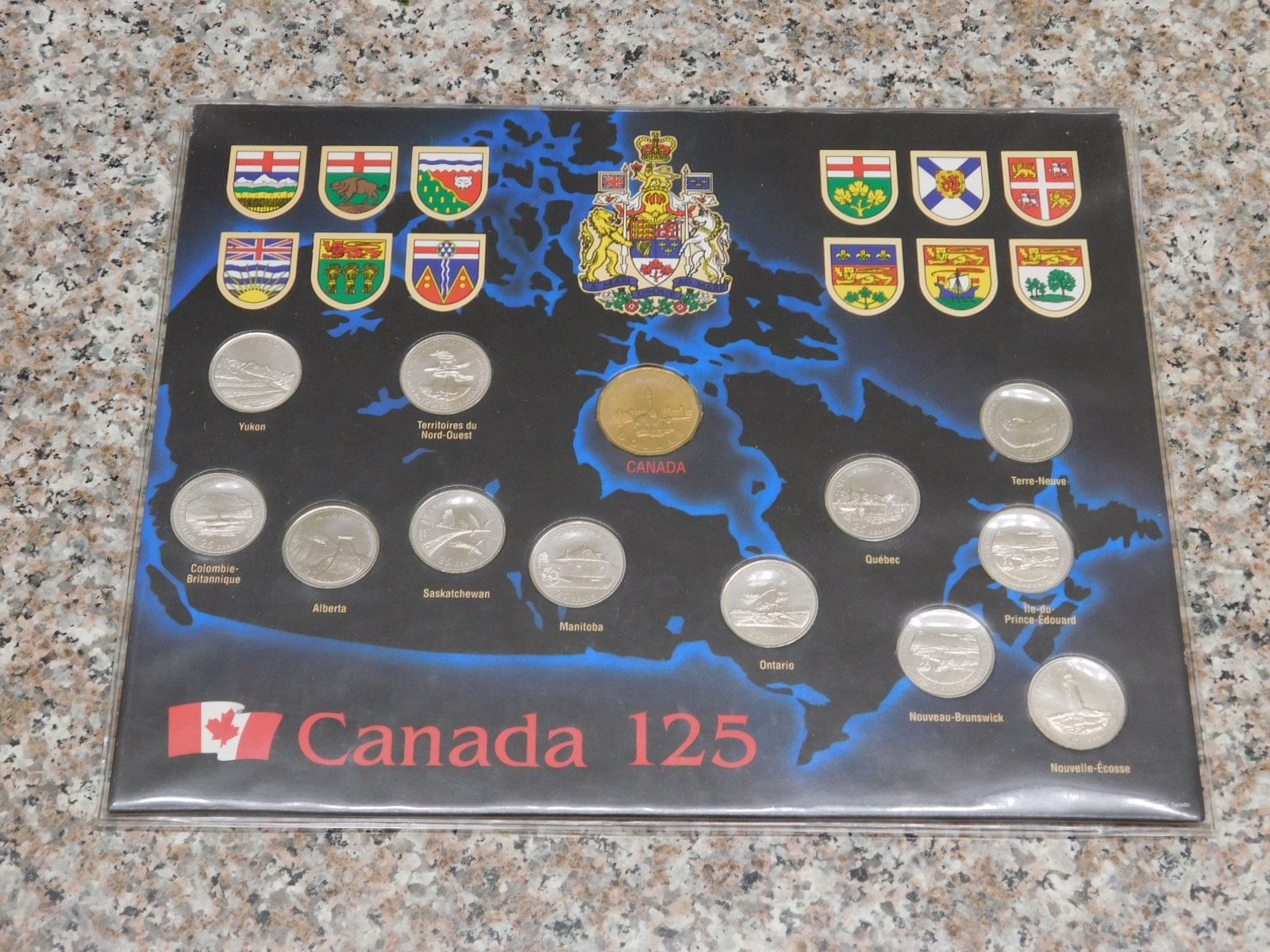 Set of 12 Quarters1 Loonie Canada 125 Anniversary 1992 Collection ...