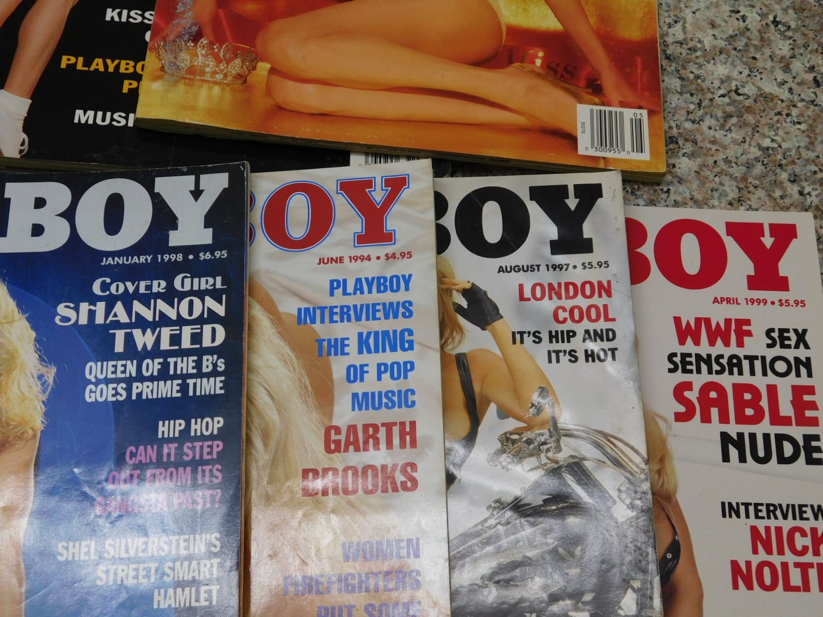 Lot of 14 Playboy Mens Magazines 1990s