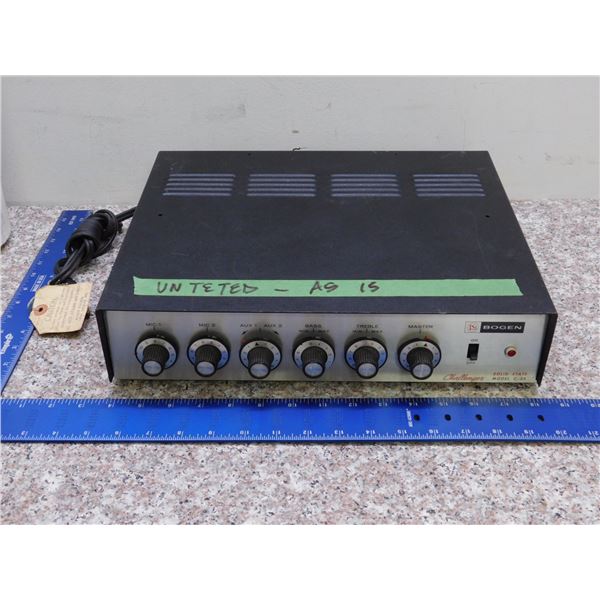 Bogen Challenger Model C35 Solid State Microphone PA Amp Untested As Is