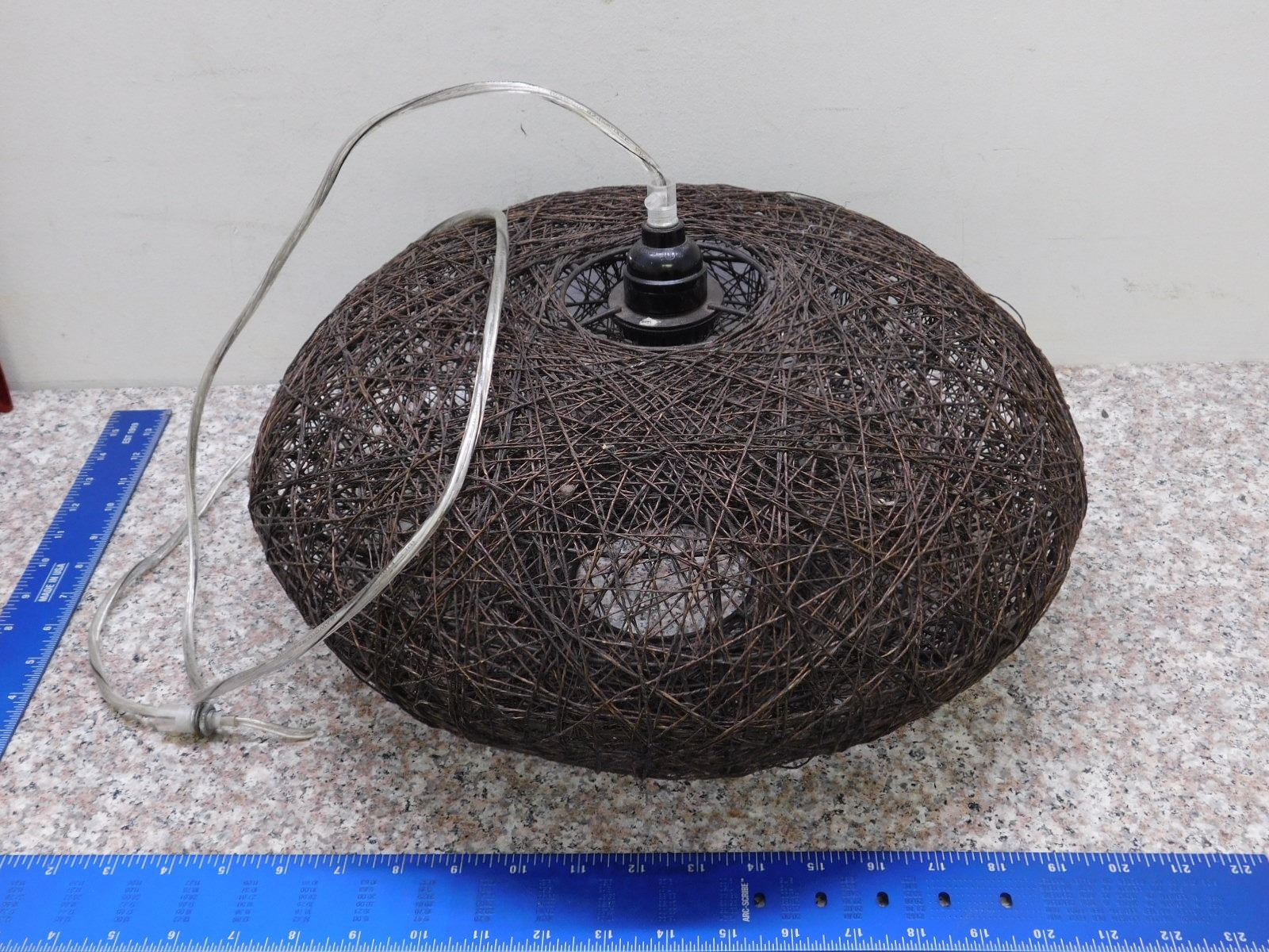 Modern Basket Weave Light Ceiling Fixture