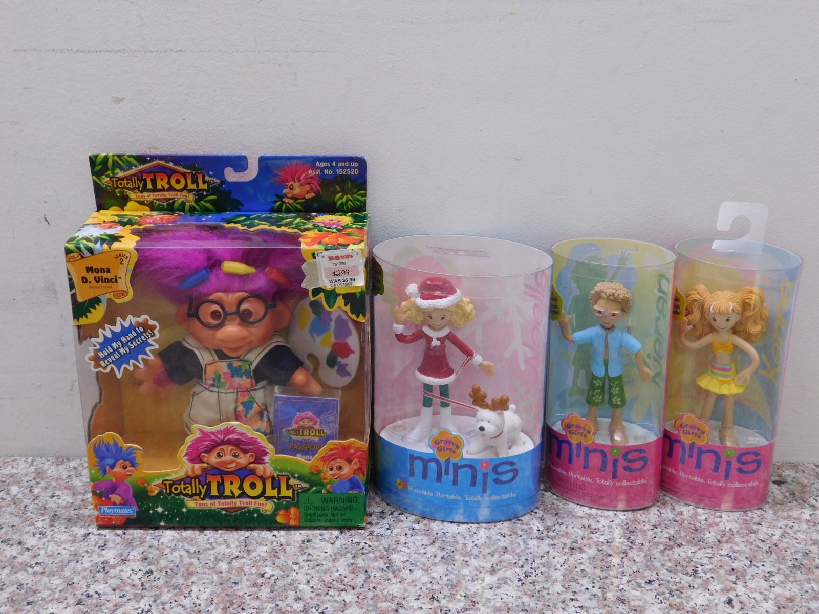 Totally Troll Playmates Minis Dolls Groovy Girls Toys Lot of 4 Items ...