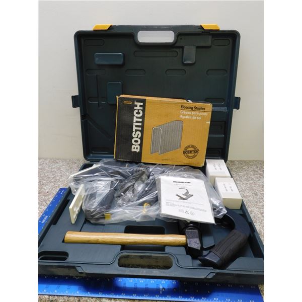 Mastercraft Air Powered Flooring Stapler 58-8166-2 Like New & Box of ...
