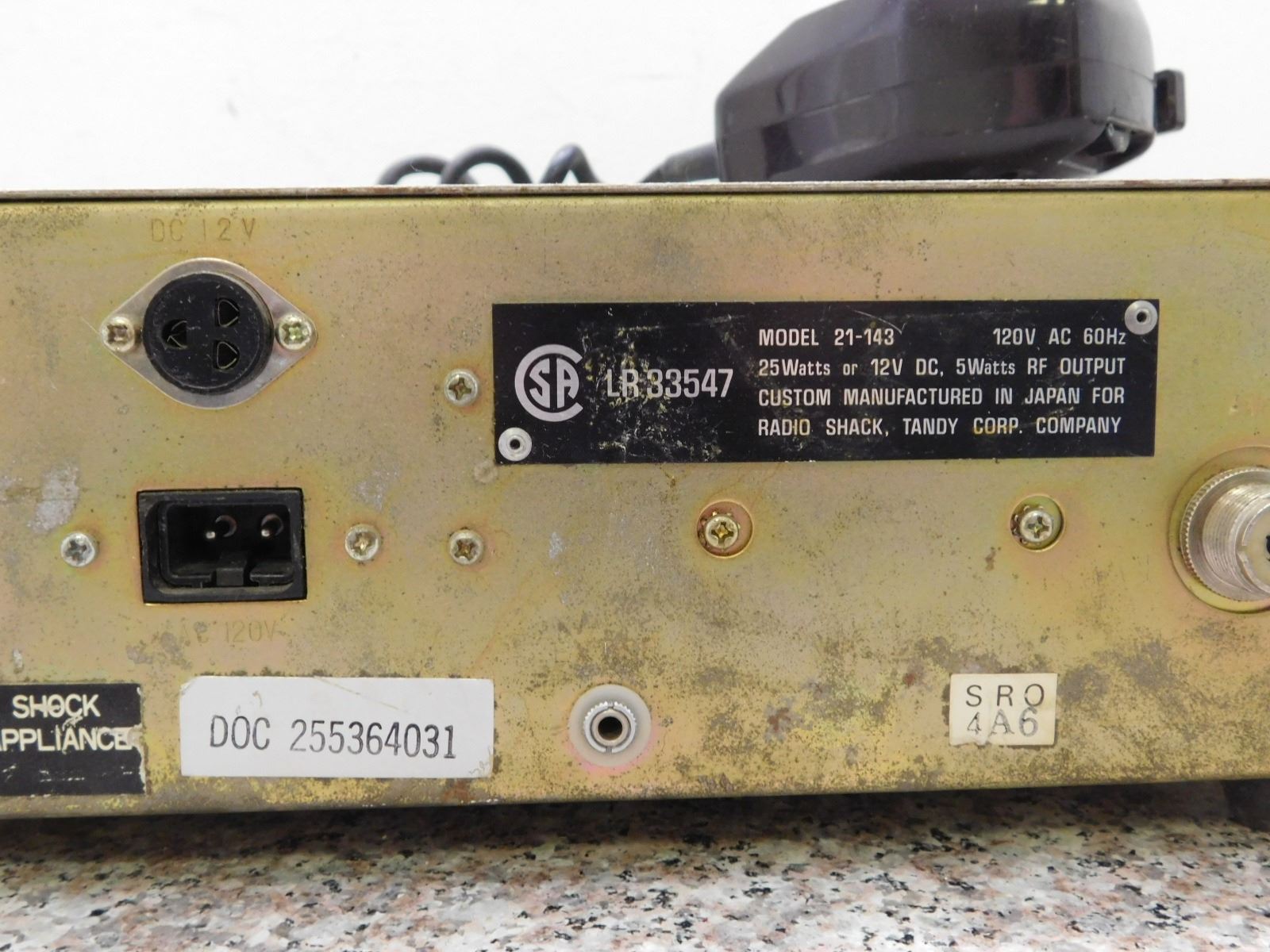 Realistic Navaho TRC-30A CB Radio Model 21-143