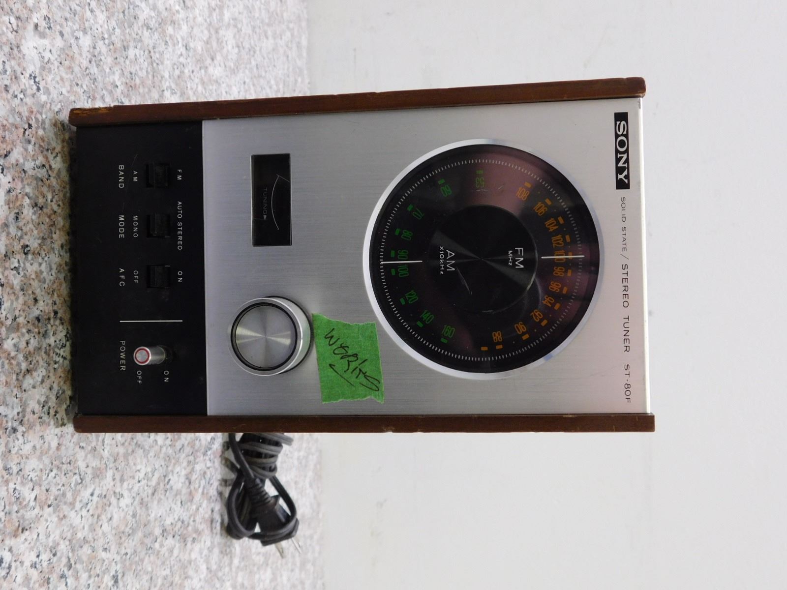 SONY Solid State Stereo Tuner ST-80F works