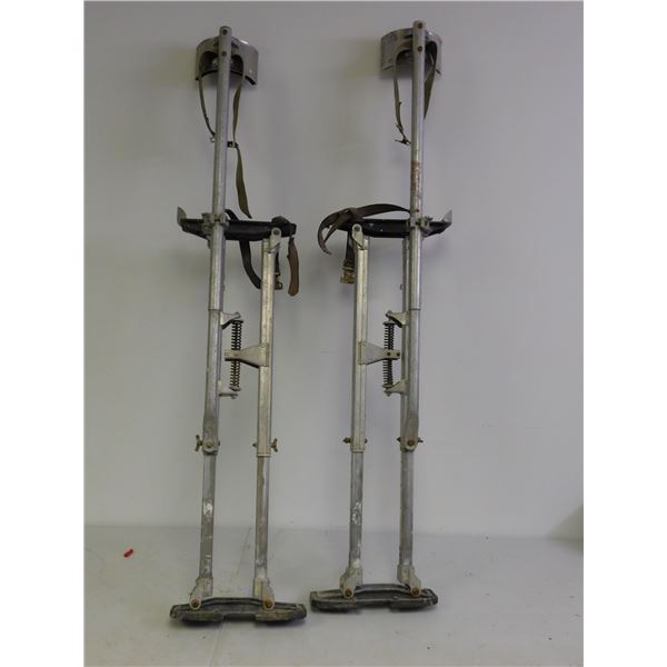 Pair of Drywalling Stilts Metal Used