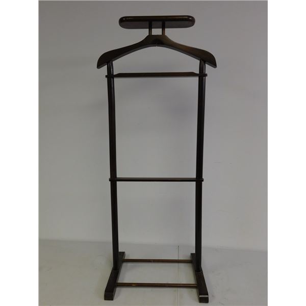 Vintage Wooden Butler Stand 44" Tall 16" Wide