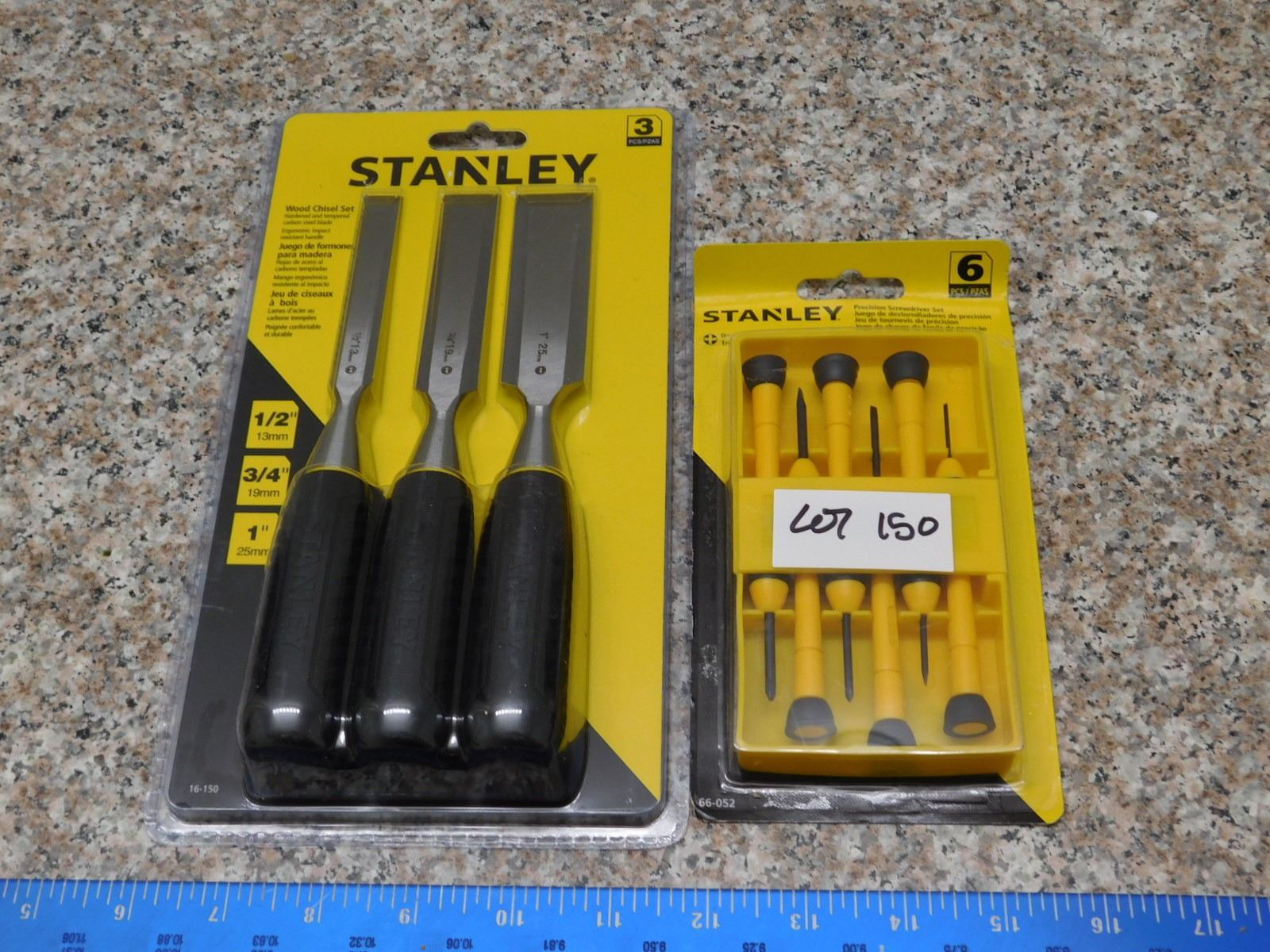 Stanley Precision Screwdriver Set 6pc With Wood Chisel Set 3pc NEW