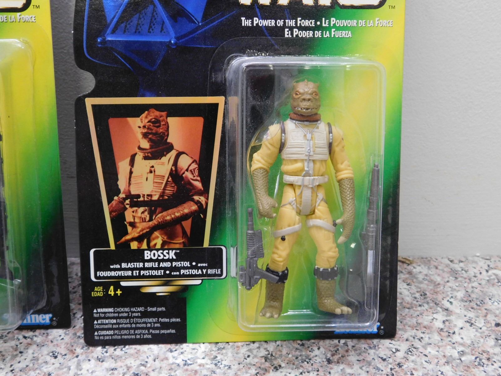 Star Wars Power Of The Force Set Of Three Figures 1996-7 Packaged Bossk ...