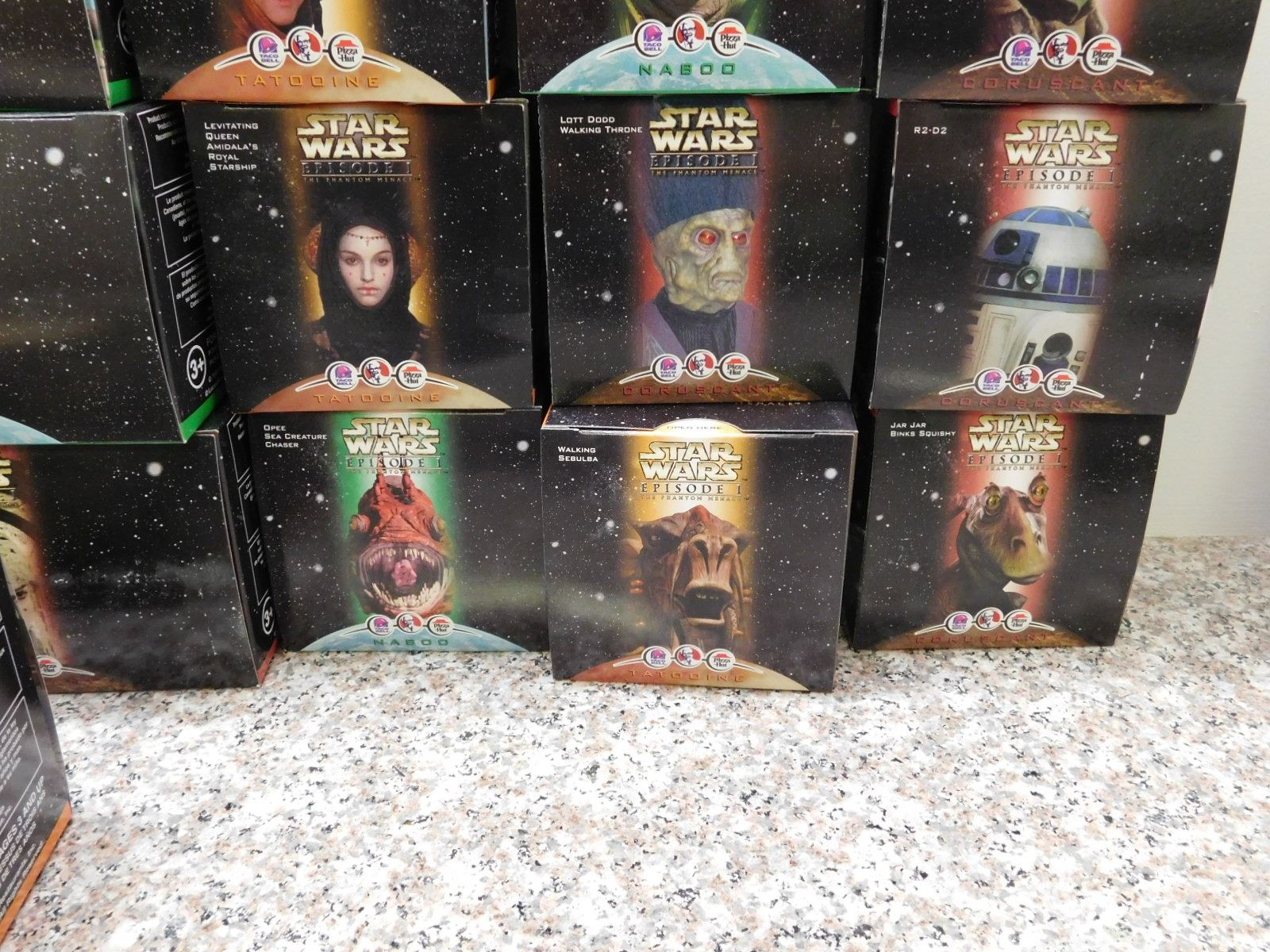 Star Wars FULL SET of 26 Episode 1 KFC Taco Bell Pizza Hut Naboo ...