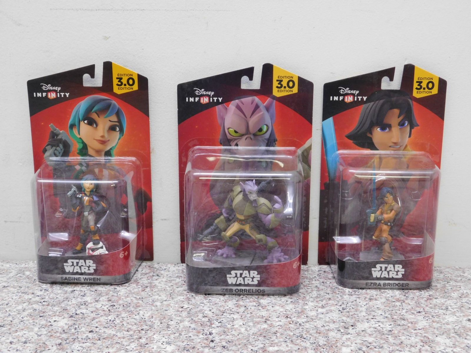 Star Wars Disney Infinity Lot of 3 Ezra Zeb and Sabine