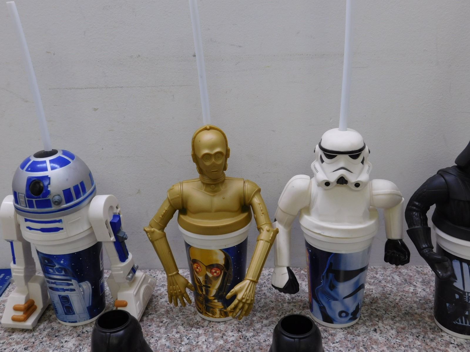Star Wars Lot of 6 Vintage Taco Bell Drink Pepsi Cups With Straws R2D2 ...