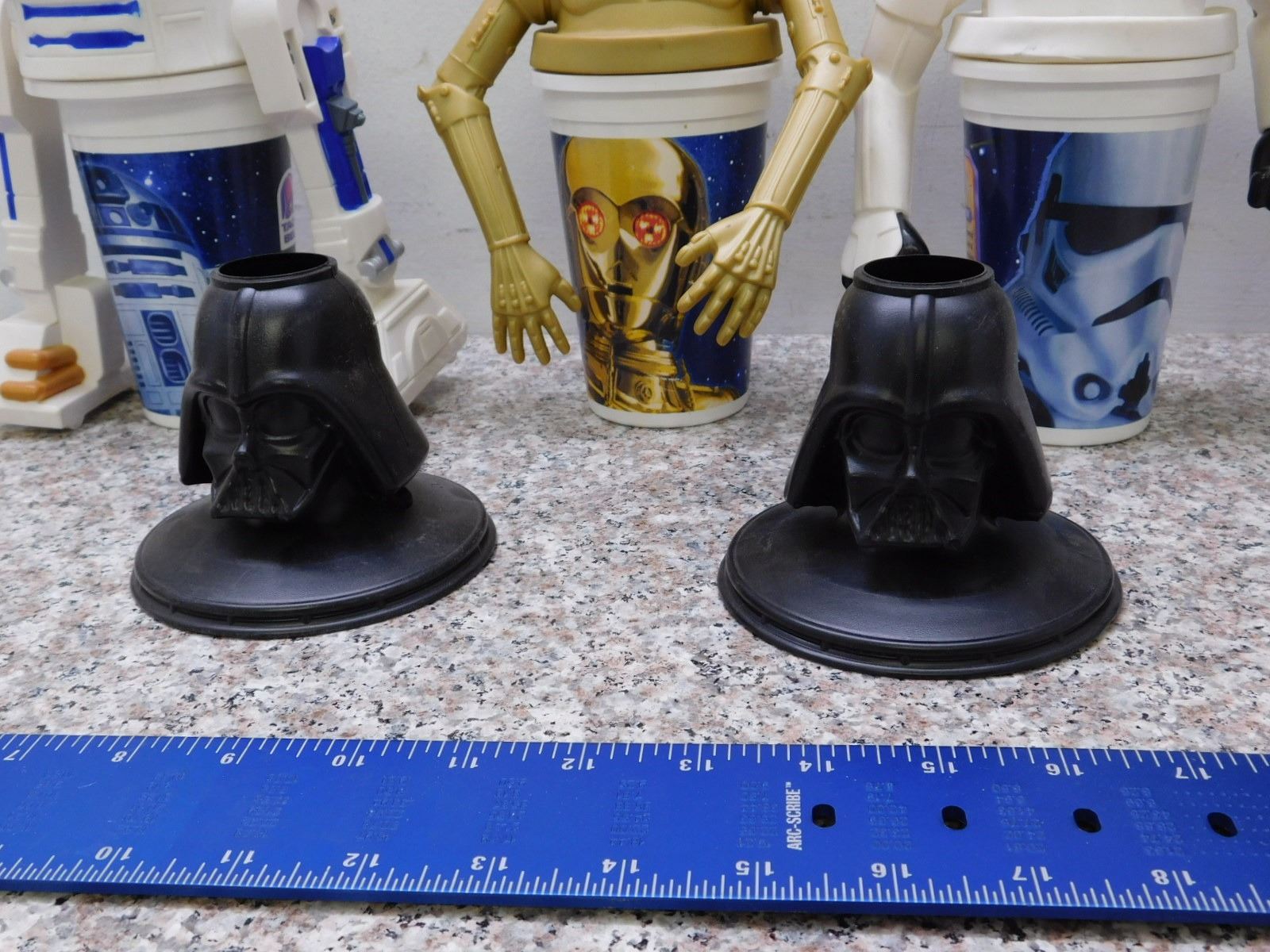 Star Wars Lot of 6 Vintage Taco Bell Drink Pepsi Cups With Straws R2D2 ...