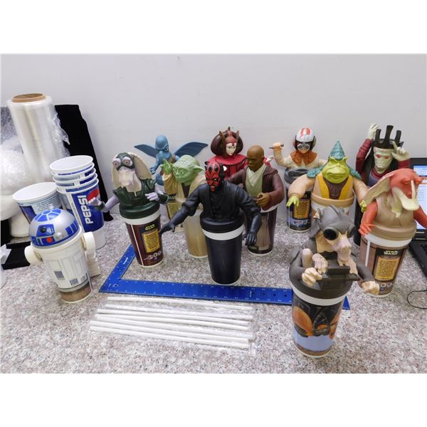 Star Wars Lot of Vintage Taco Bell Drink Cups Pepsi 7-11 Etc Episode 1 ...