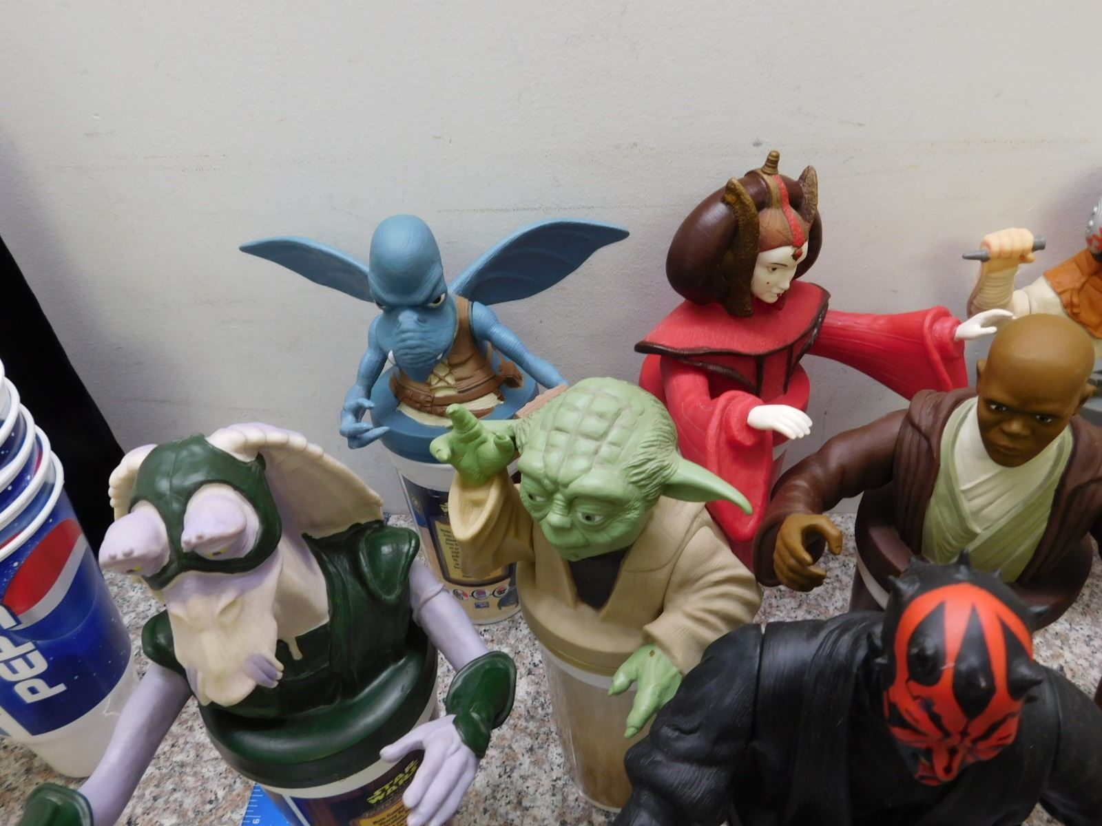 Star Wars Lot of Vintage Taco Bell Drink Cups Pepsi 7-11 Etc Episode 1 ...