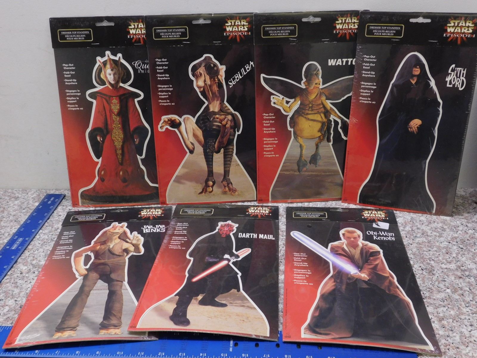 Star Wars Episode 1 Pop-Out Character Fold Out Easel Dresser Top ...