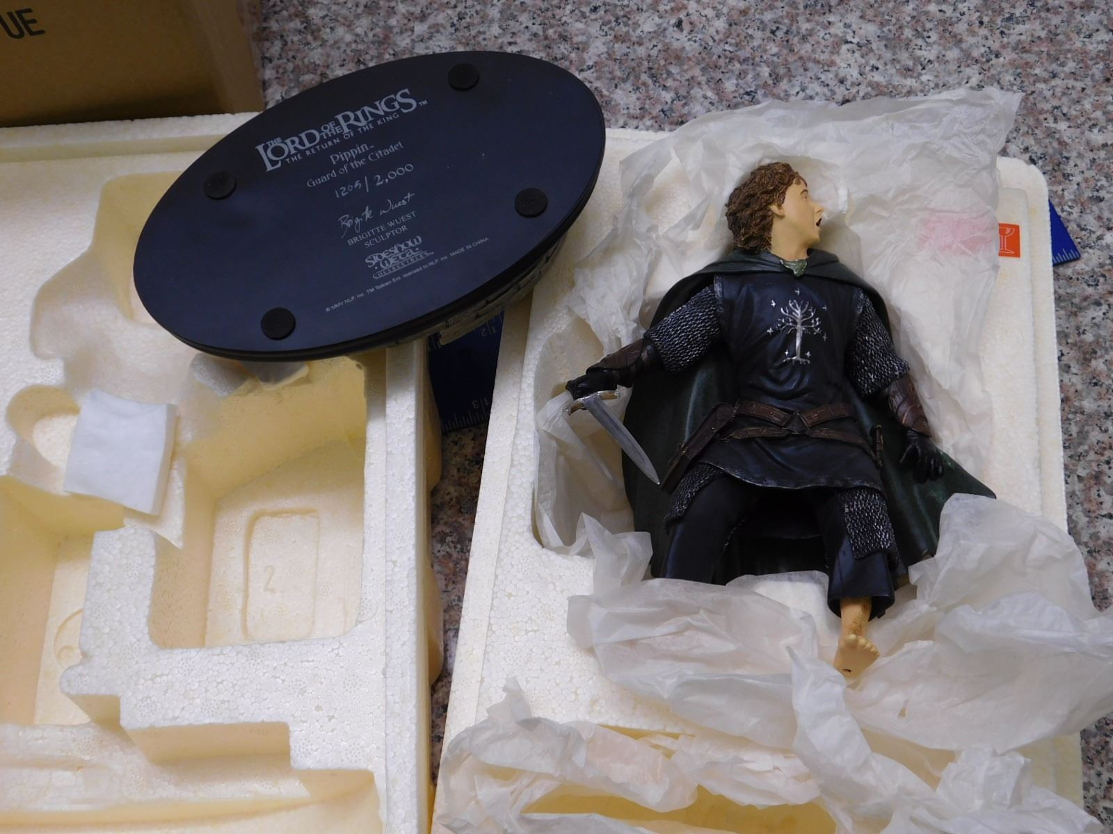 LOTR 1/6 Pippin Sideshow WETA Guard of the Citadel Polystone Statue