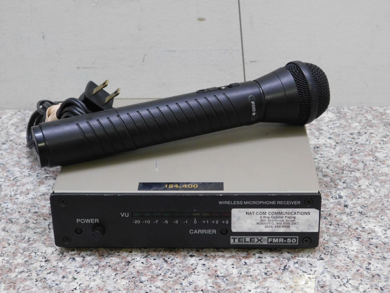 Telex FM-R50 Wireless Microphone & Receiver WORKS