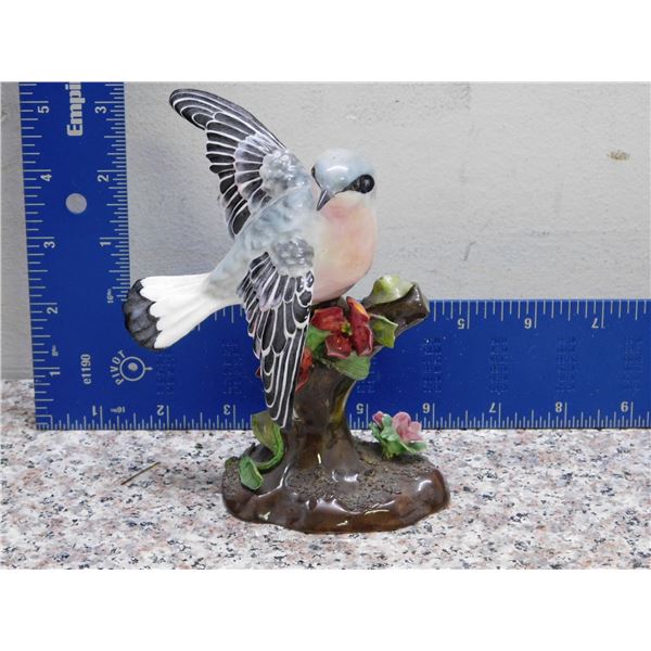Crown Staffordshire Jt Jones Bone China Bird Northern Shrike