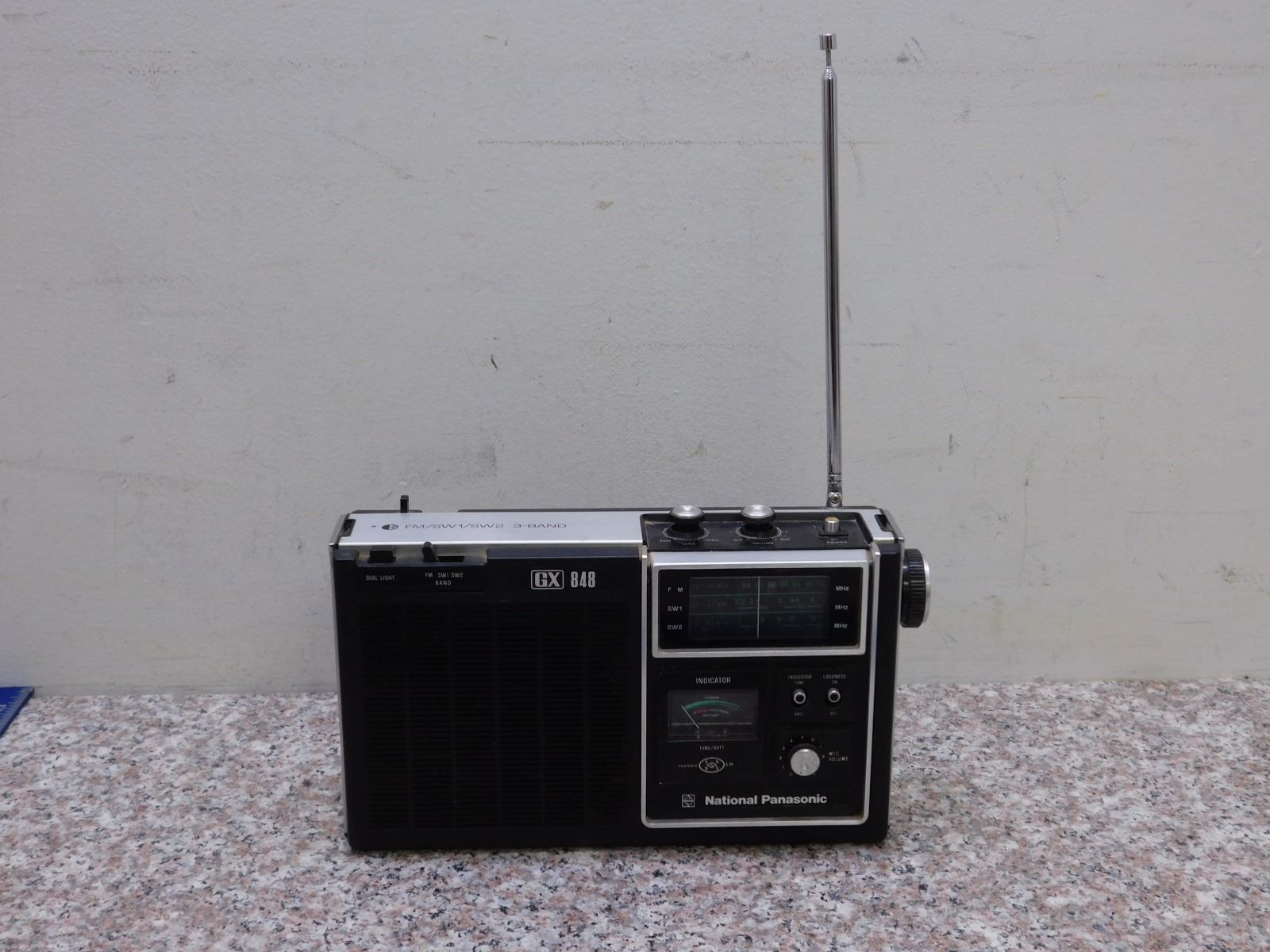 National Panasonic 11 Transistor GX-848 FM-SW1-SW-2 3-Band Radio ...