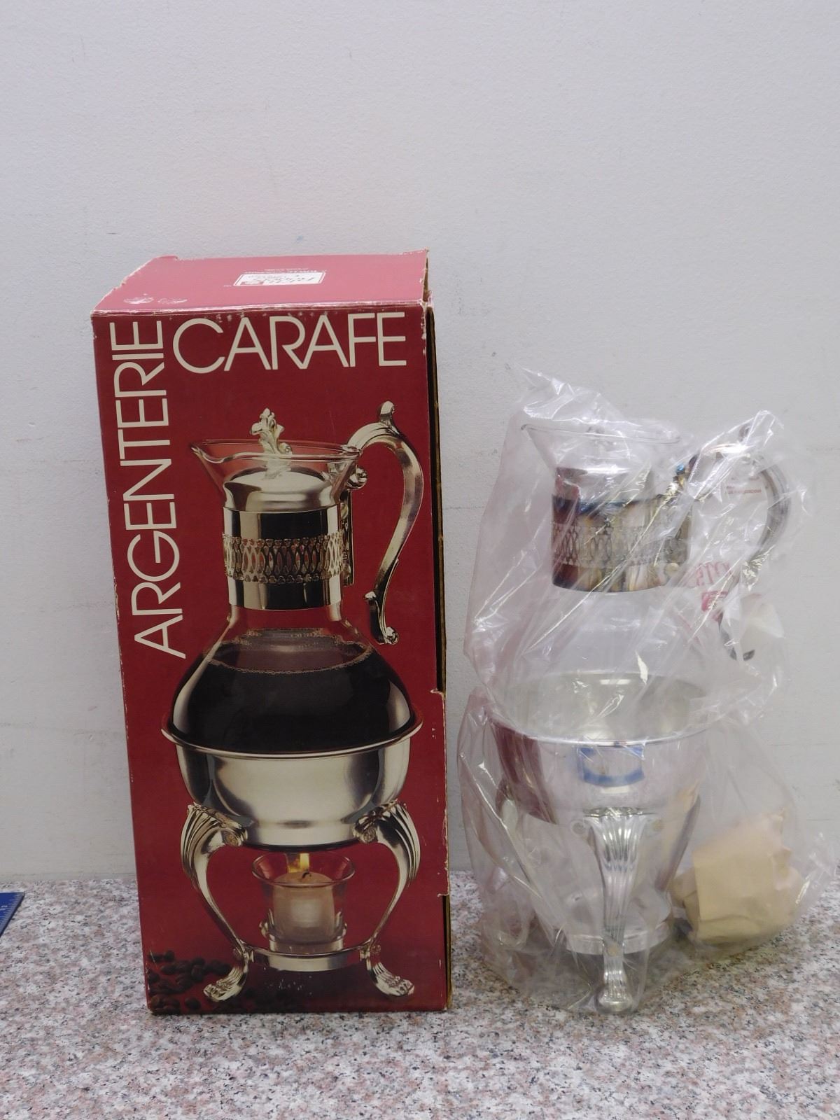 9 Cup Coffee Carafe Silver Plated in box.