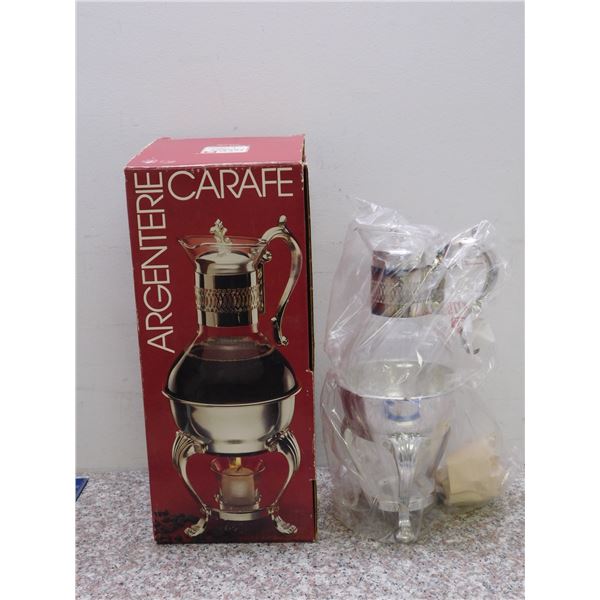 9 Cup Coffee Carafe Silver Plated in box.