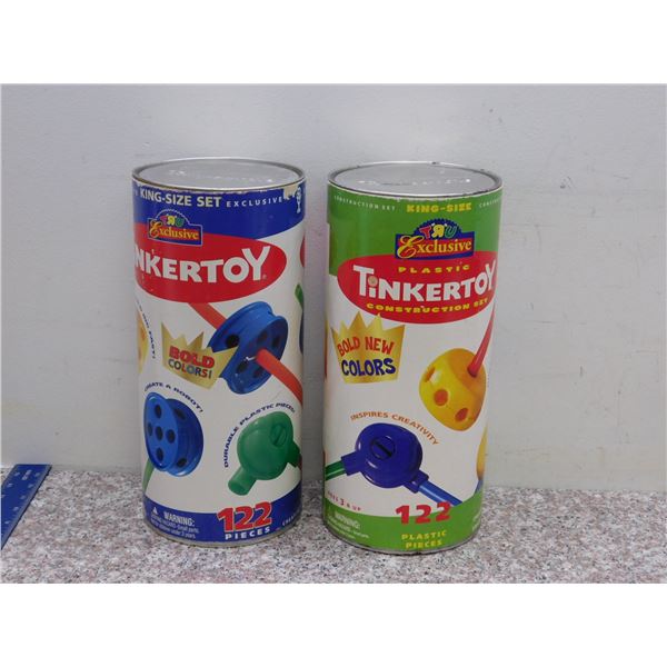 Lot of 2 TinkerToy Construction Set Plastic Toys R Us Exclusive