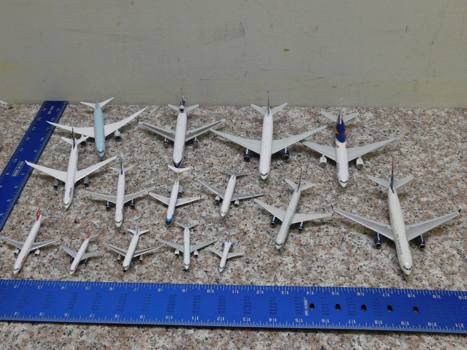 Lot of 15 1/500 Die Cast Scale Model Airplanes Gemini Herpa
