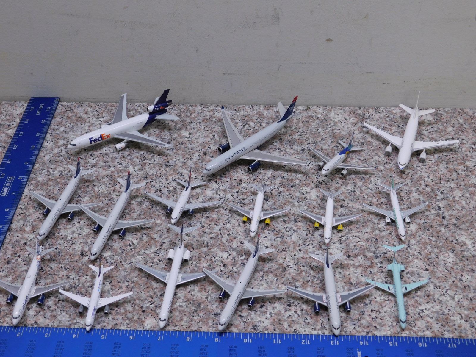 Lot of 16 1/500 Die Cast Scale Model Airplanes Gemini Herpa