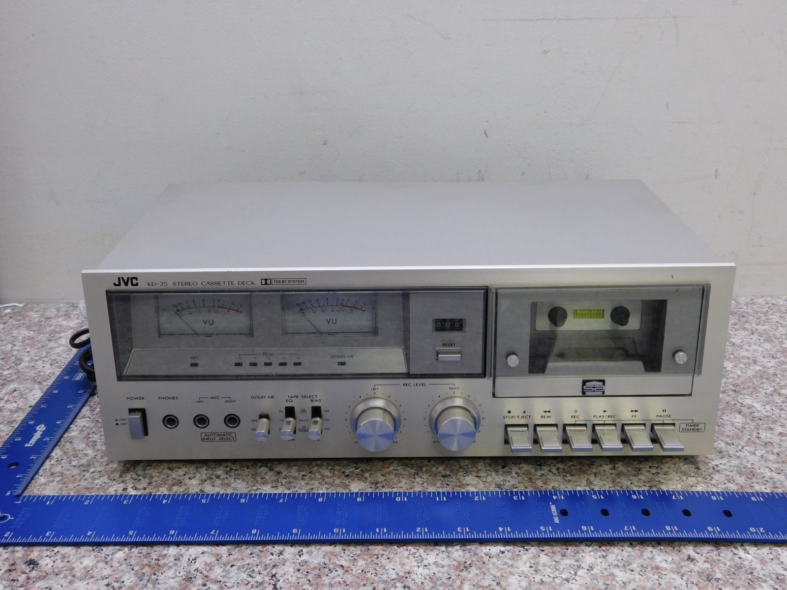 JVC KD-25 Stereo Cassette Deck WORKS