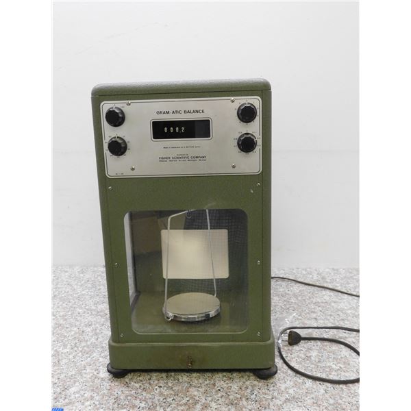 Vintage Gram-Atic Balance Scale Green Fisher Scientific Company