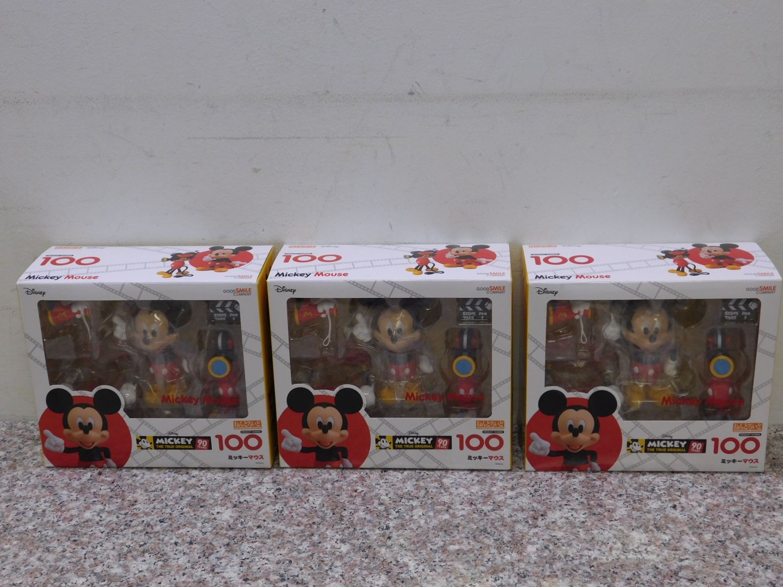 Lot of 3 Mickey Mouse Nendoroid #100 Goodsmile Company