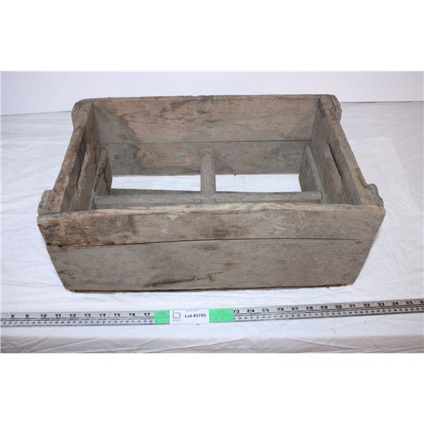 Vintage Wooden Crate Bodnarus Auctioneering