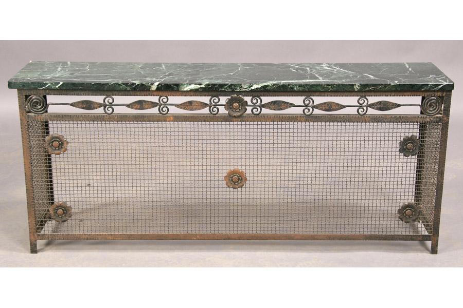 PR FRENCH ANTIQUE ART DECO IRON RADIATOR COVERS