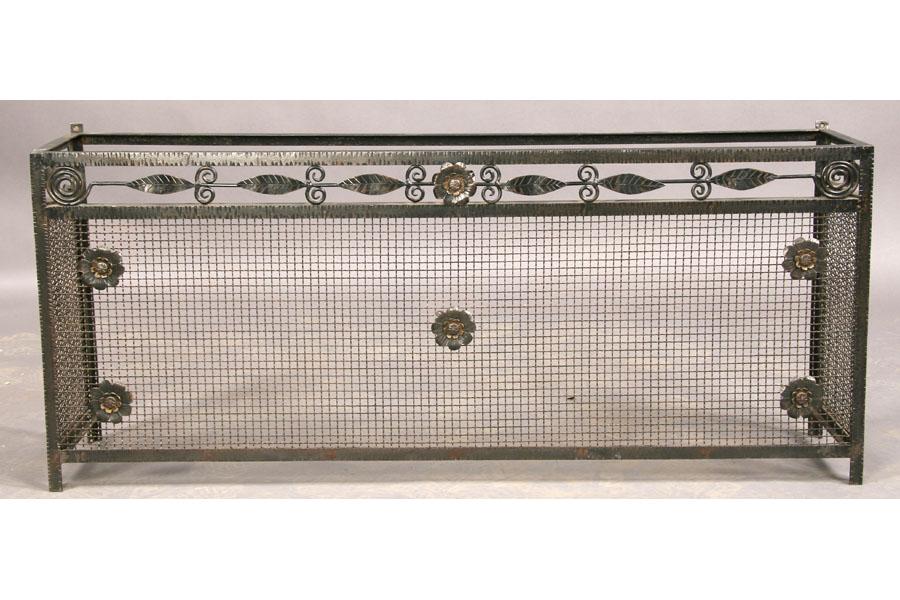 PR FRENCH ANTIQUE ART DECO IRON RADIATOR COVERS