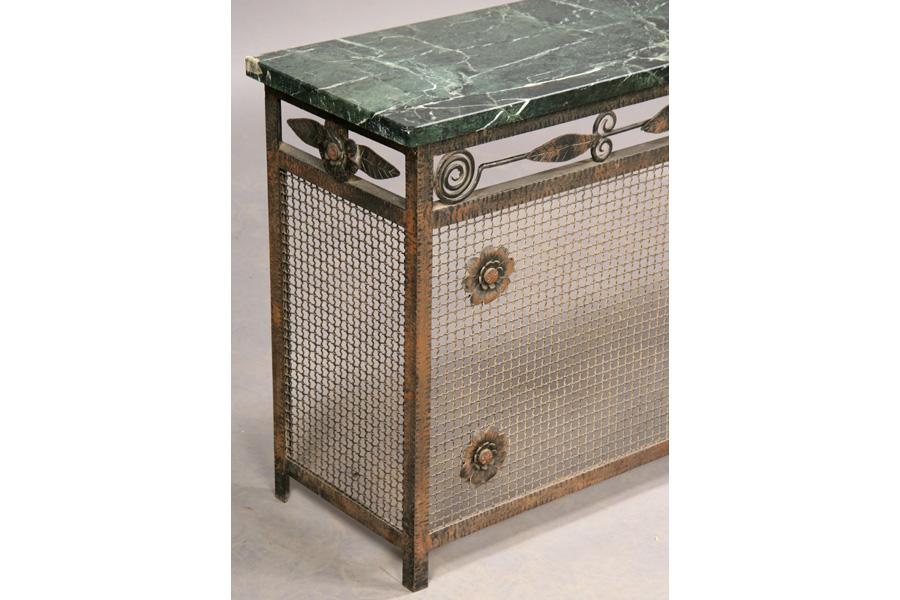 PR FRENCH ANTIQUE ART DECO IRON RADIATOR COVERS