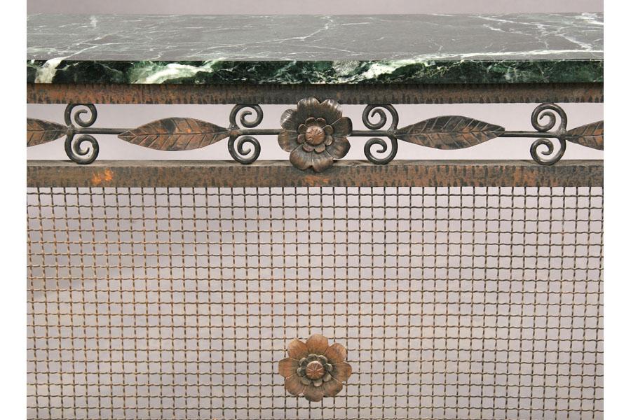 PR FRENCH ANTIQUE ART DECO IRON RADIATOR COVERS