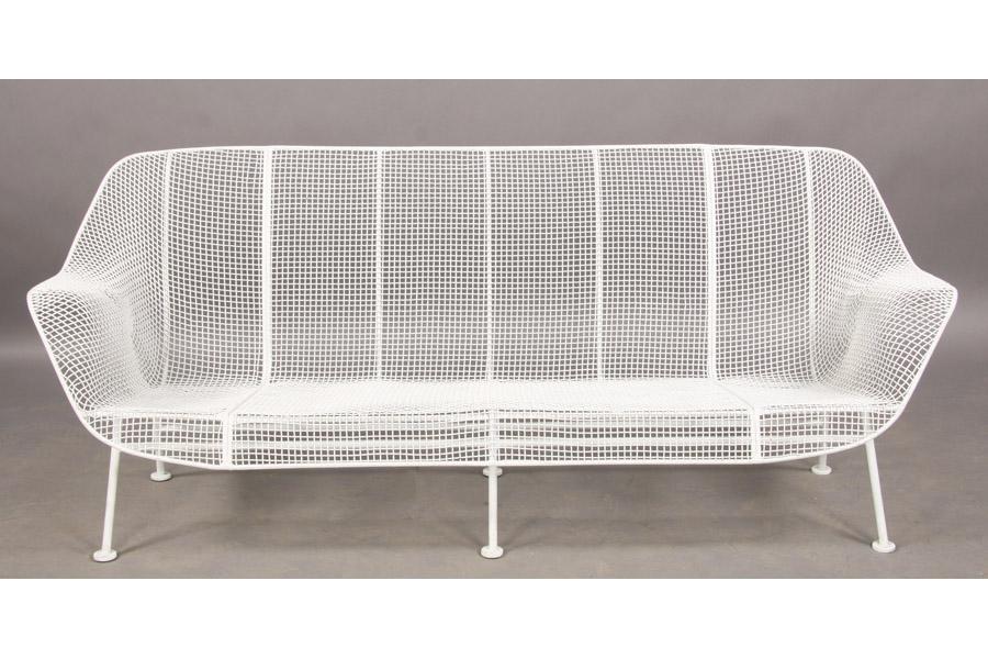 LARGE RUSSELL WOODARD WIRE MESH GARDEN COUCH SOFA
