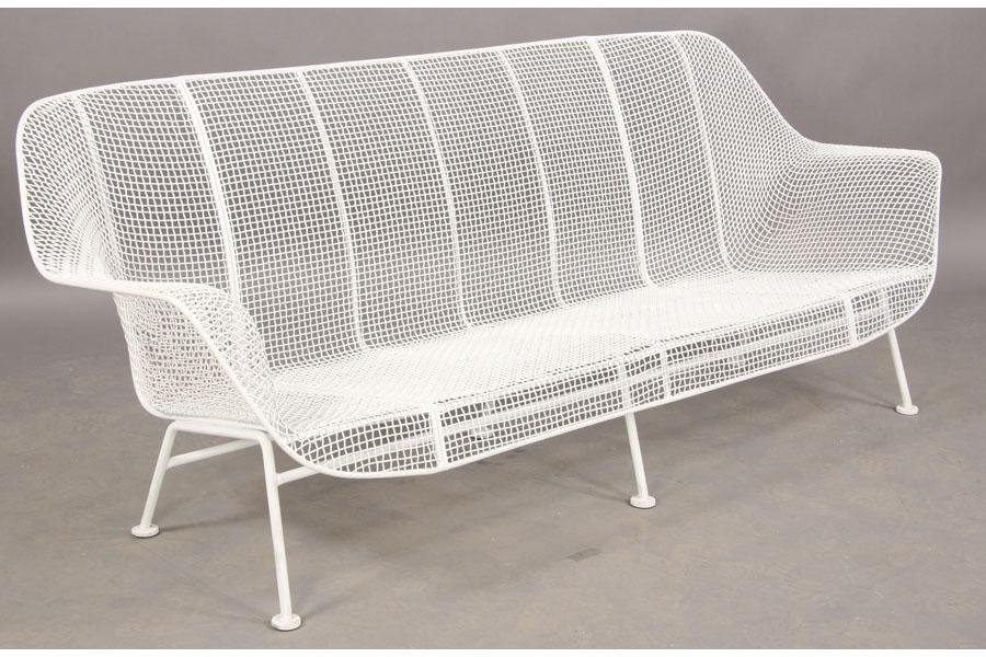 LARGE RUSSELL WOODARD WIRE MESH GARDEN COUCH SOFA
