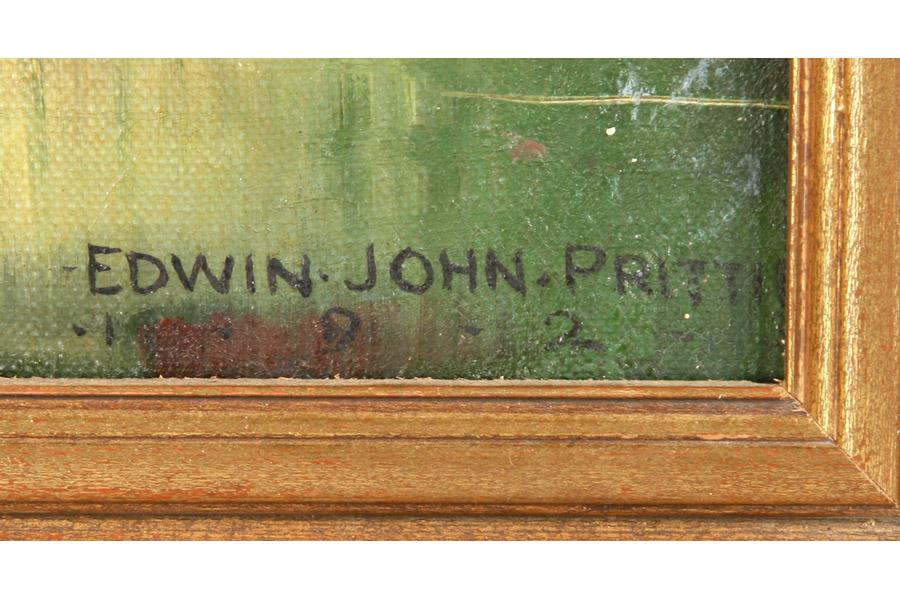 EDWIN JOHN PRITTIE AMERICAN PAINTING DRAGON