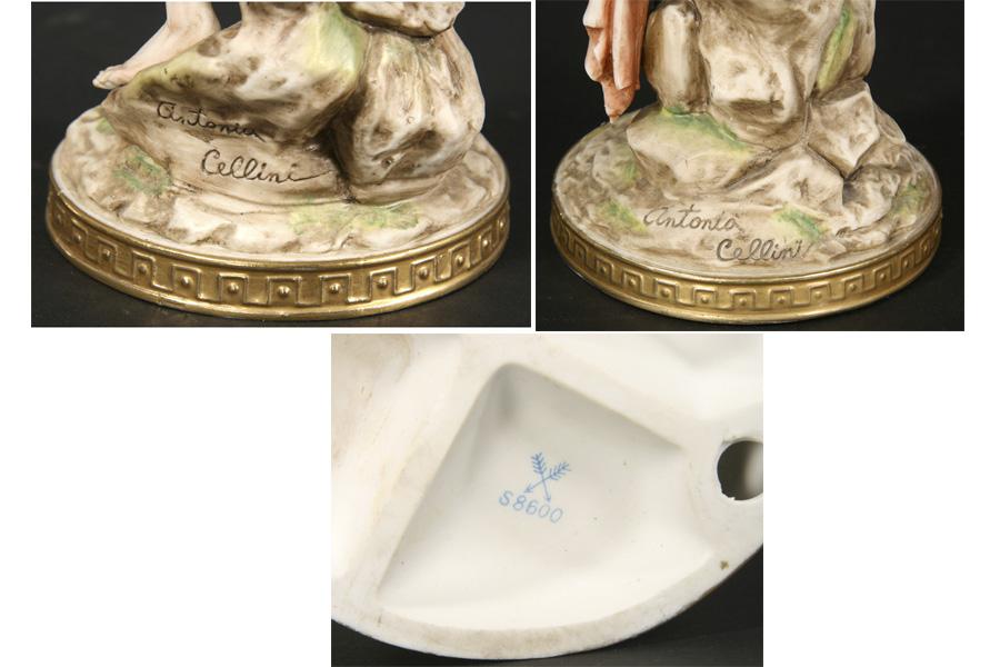 PR ITALIAN PORCELAIN FIGURINES ANTONIO CELLINI