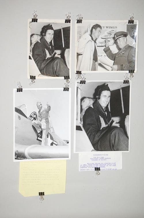 LOT OF TED WILLIAMS MILITARY PHOTOGRAPHS