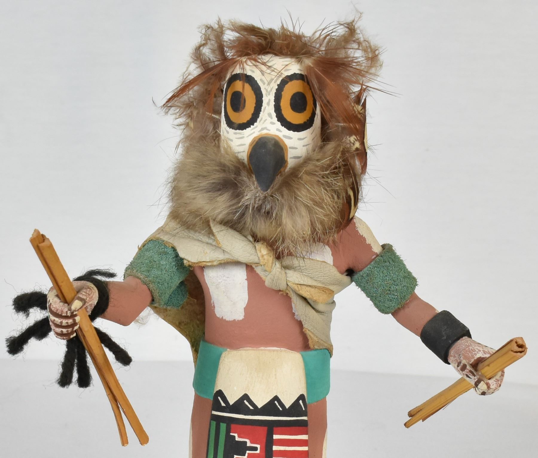 Vintage Hopi Owl Kachina by Joe Gash