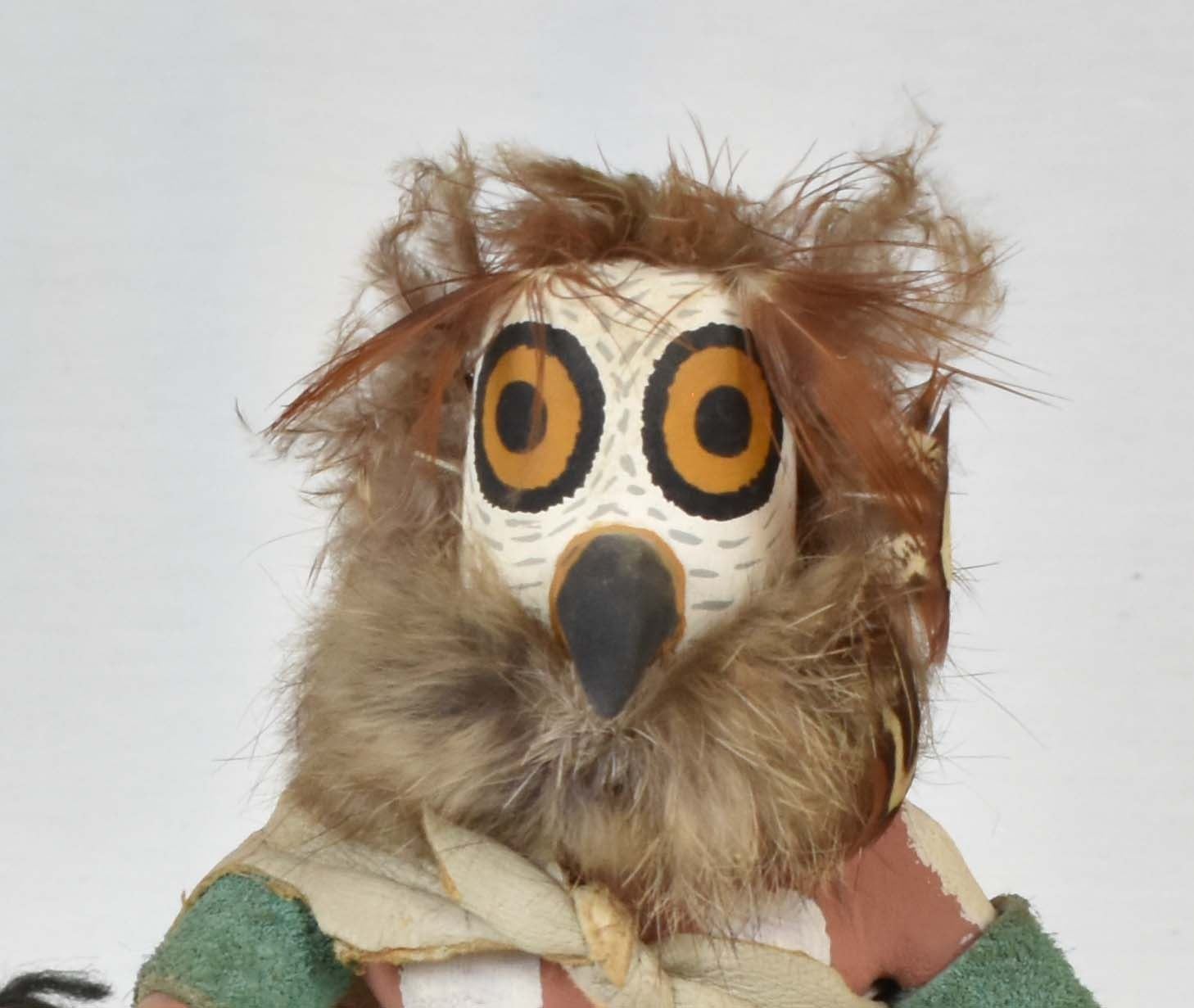 Vintage Hopi Owl Kachina by Joe Gash