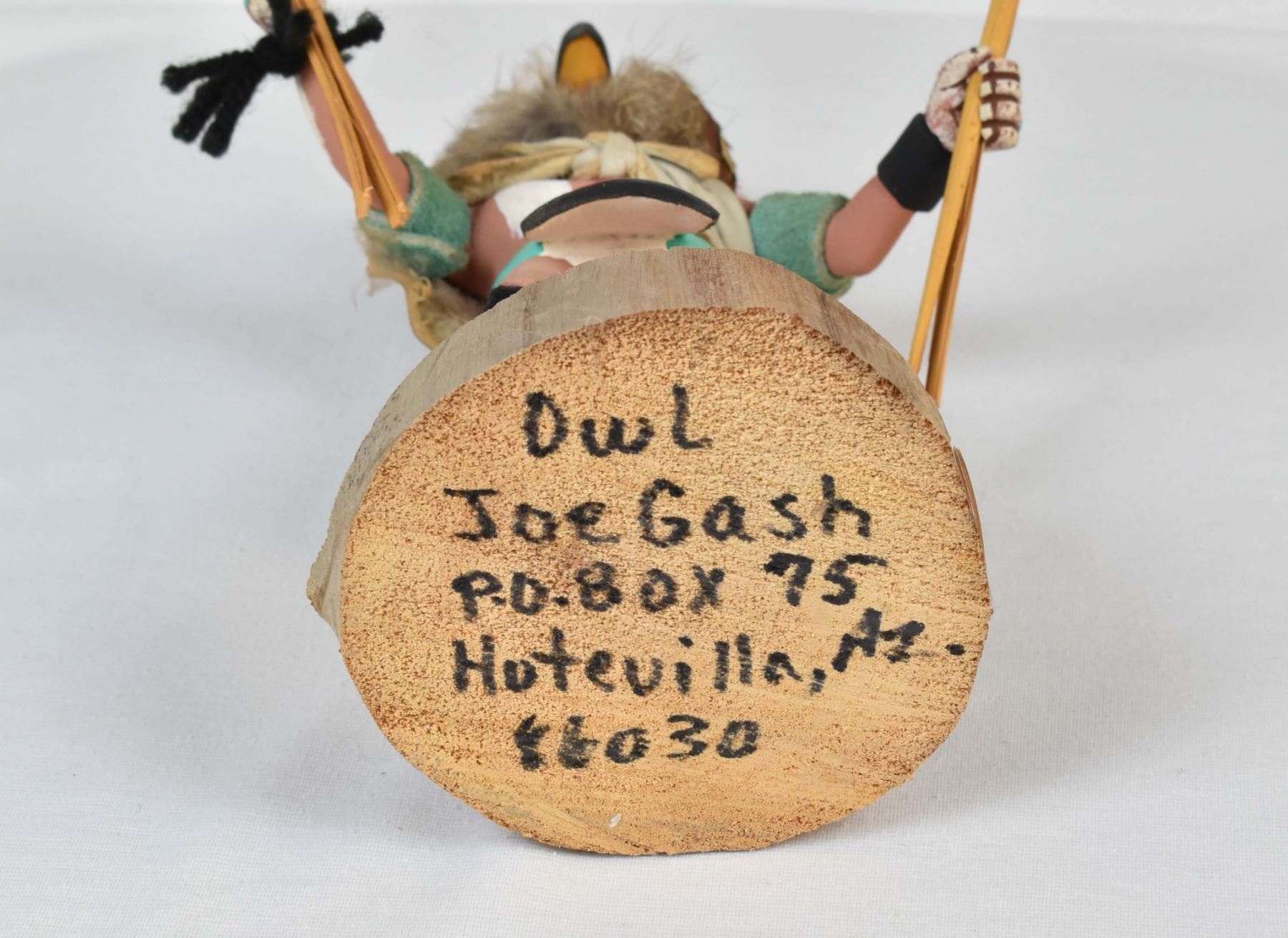 Vintage Hopi Owl Kachina by Joe Gash