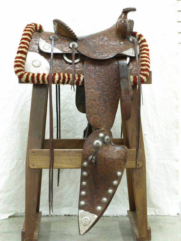 Fine silver mounted parade saddle by Kahle & Son