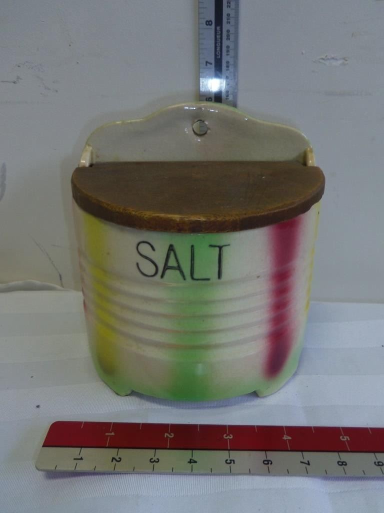Antique Ceramic Salt Jar-Made in Japan